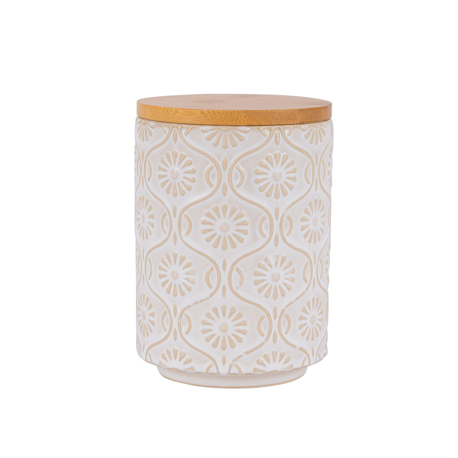 Ceramic Canister with Airtight Lid – 30 Fl Oz Cookie & Coffee Canister ...